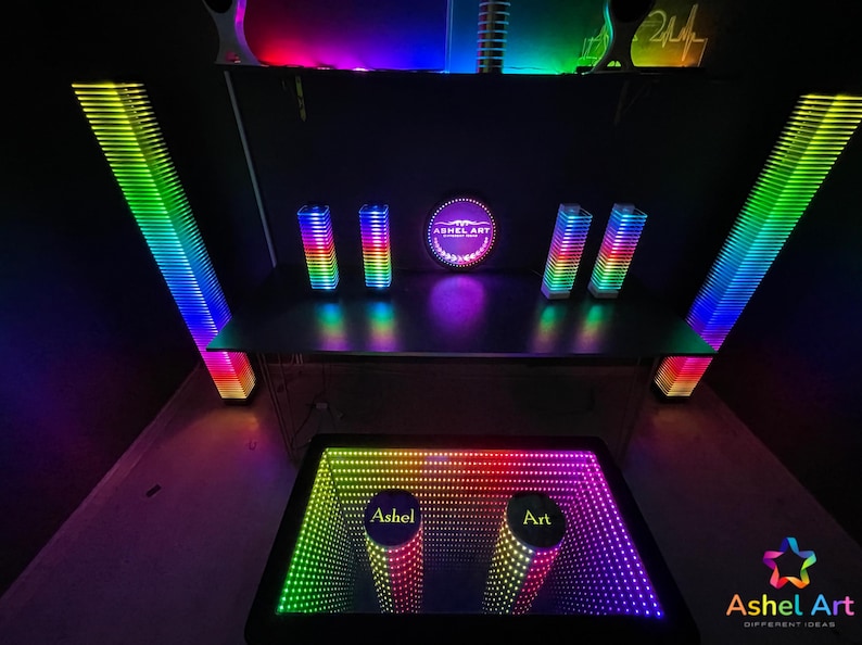 Game Room Led Light(2x LAMP) Gaming Room Table Lamp, Led Floor Lamp ...