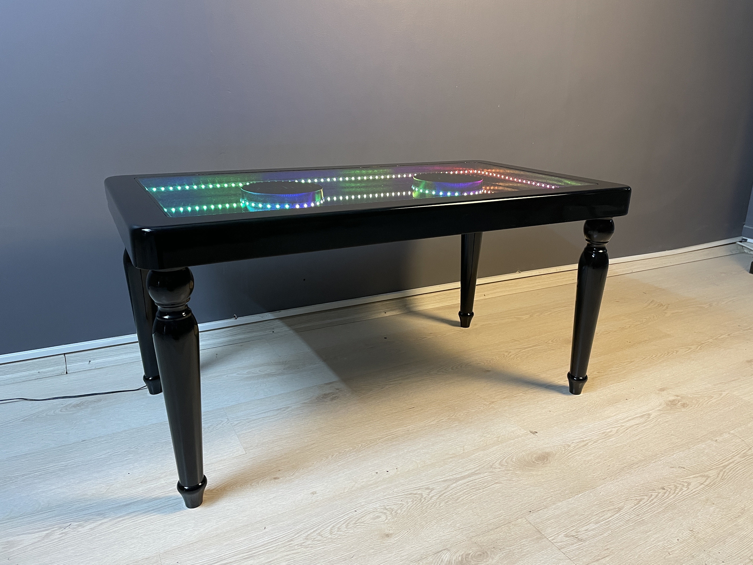 Infinity Mirror Coffee Table, Custom Coffee Table, Infinity Effect, RGB ...