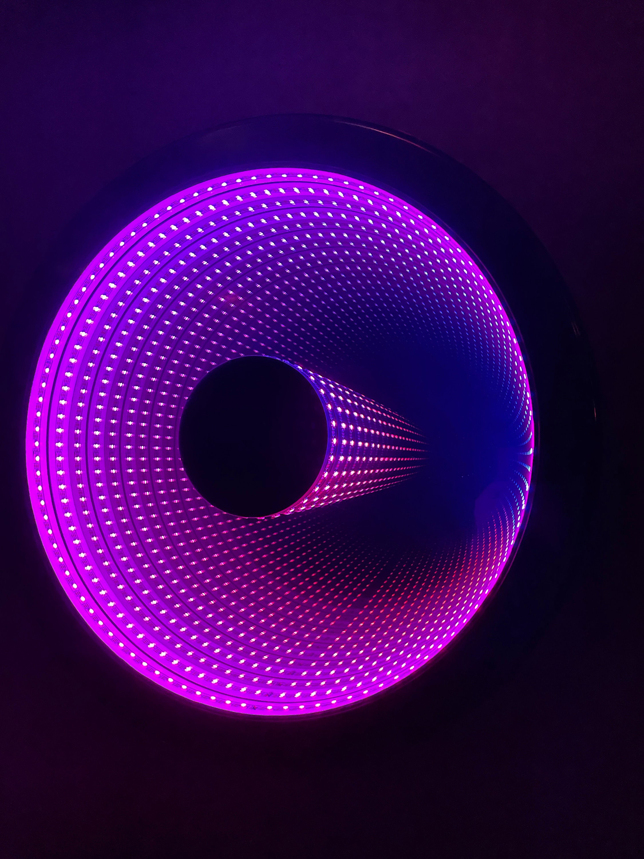 Infinity Mirror Wall Decor, Custom Christmas Gift, Led Wall Decor, New ...