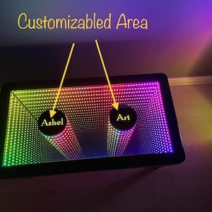Infinity Mirror Coffee Table, Custom Coffee Table, Infinity Effect, RGB ...