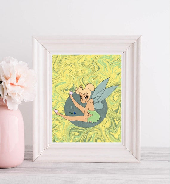 Bad Tinkerbell Digital Print Bad Tinkerbell Printable Wall - Etsy