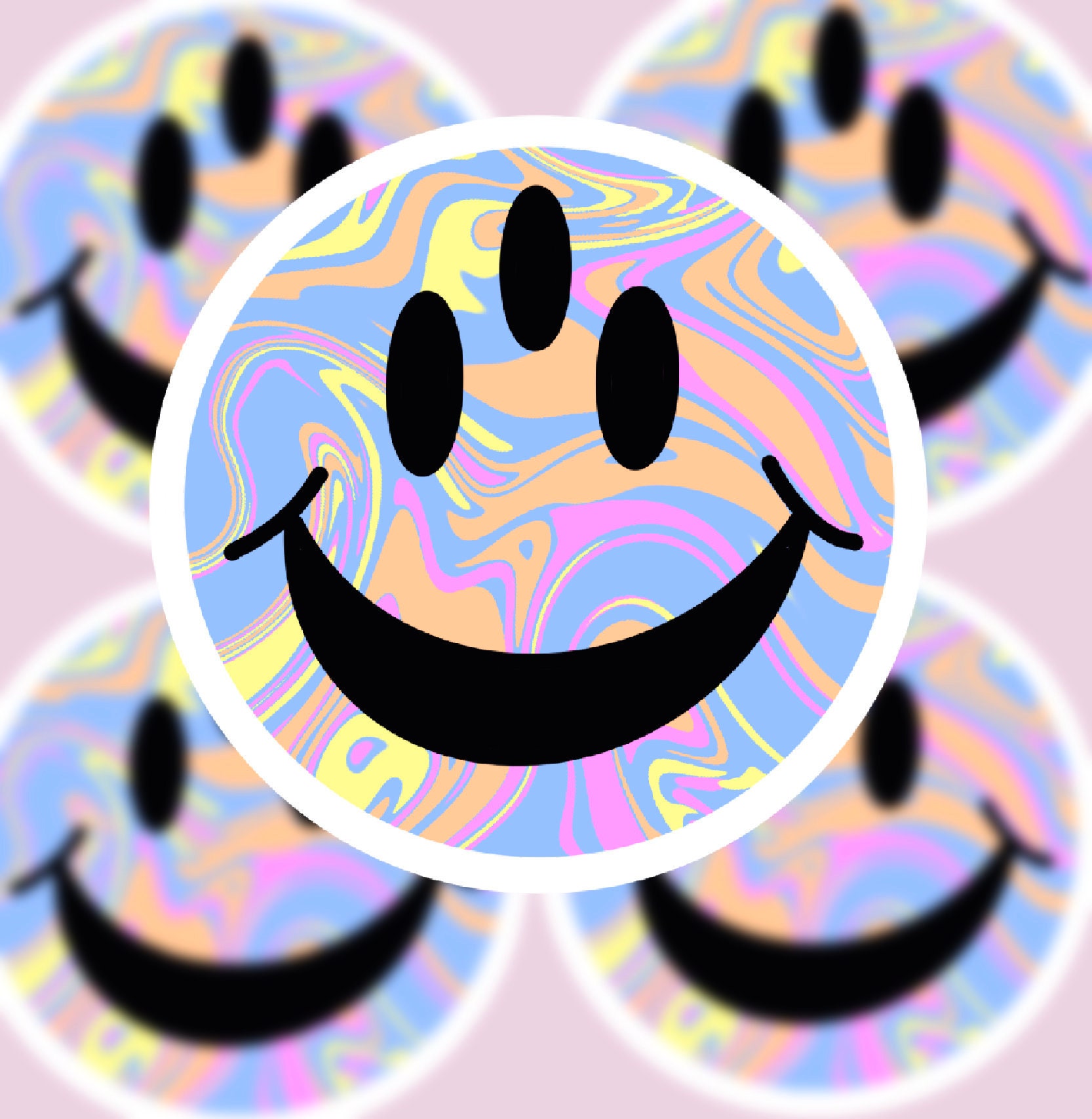 Third Eye Sticker Trippy Smiley Face Stickers Trippy - Etsy UK