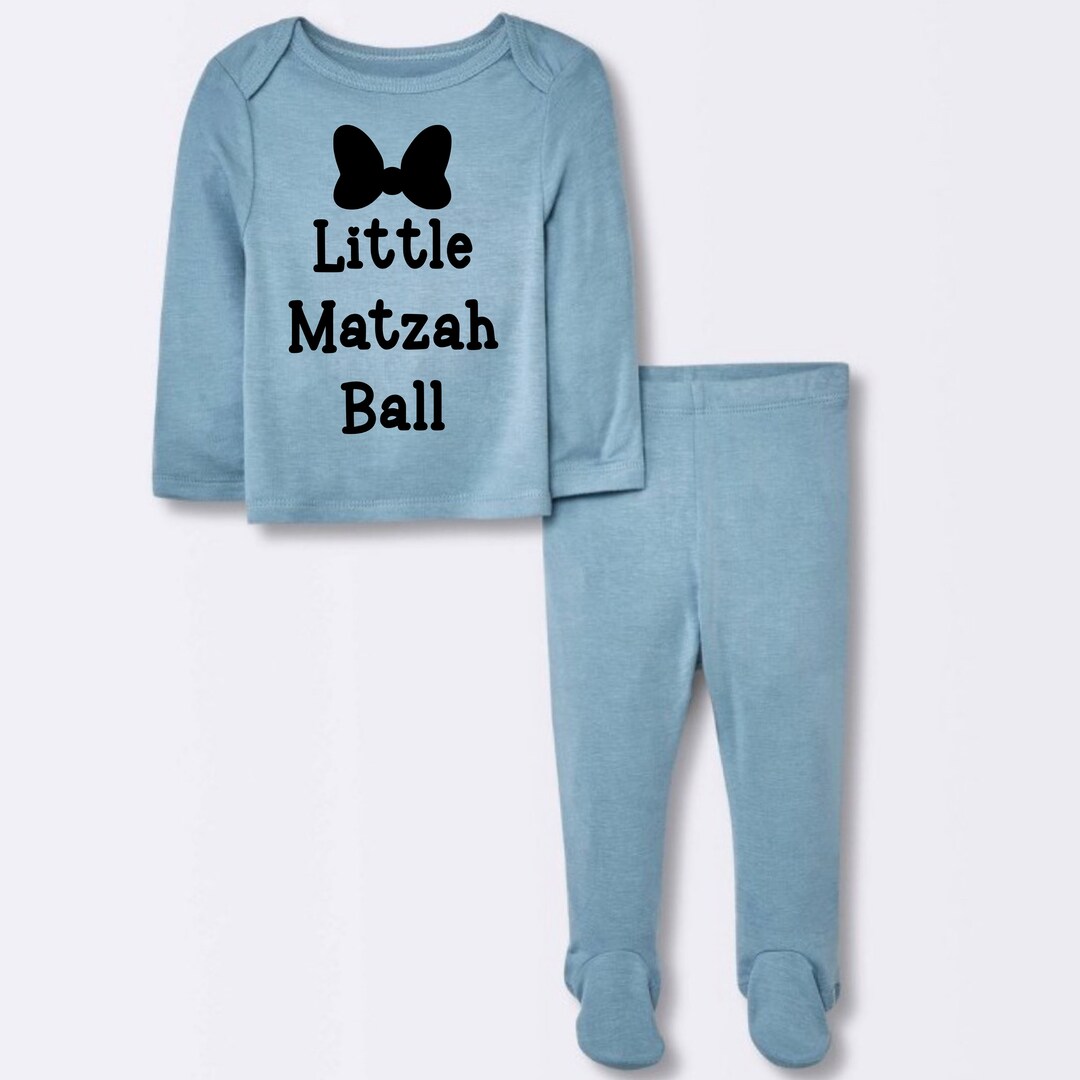 Little Matzah Ball Bow Jewish Baby Girl Hanukkah Outfit - Etsy
