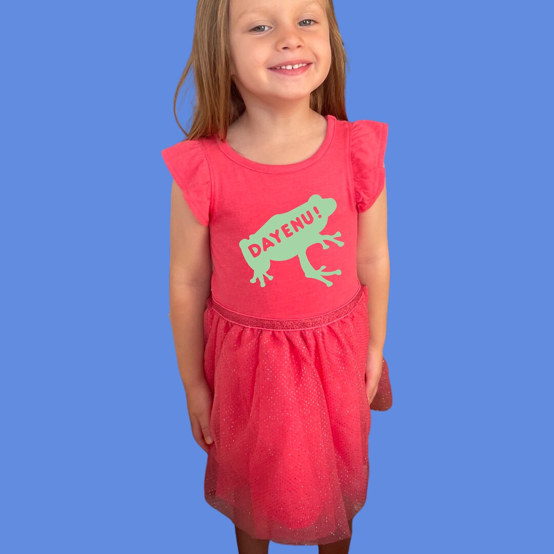 Passover Dayenu Frog Dress for Jewish Girls 3 Months to 10 Years - Etsy