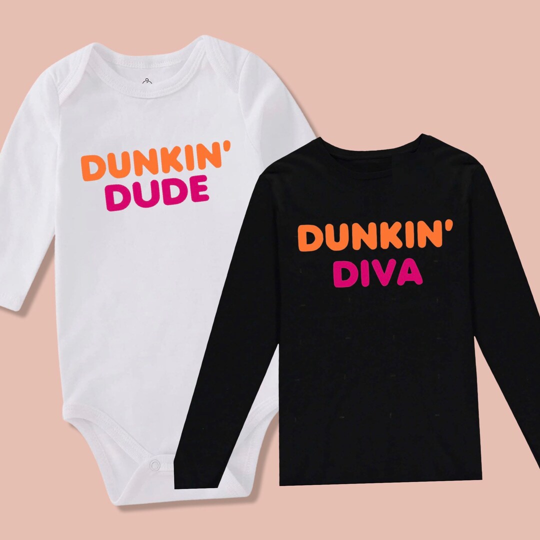 Dunkin Dude Diva & More Dunkin Donuts Inspired Name Tees - Etsy