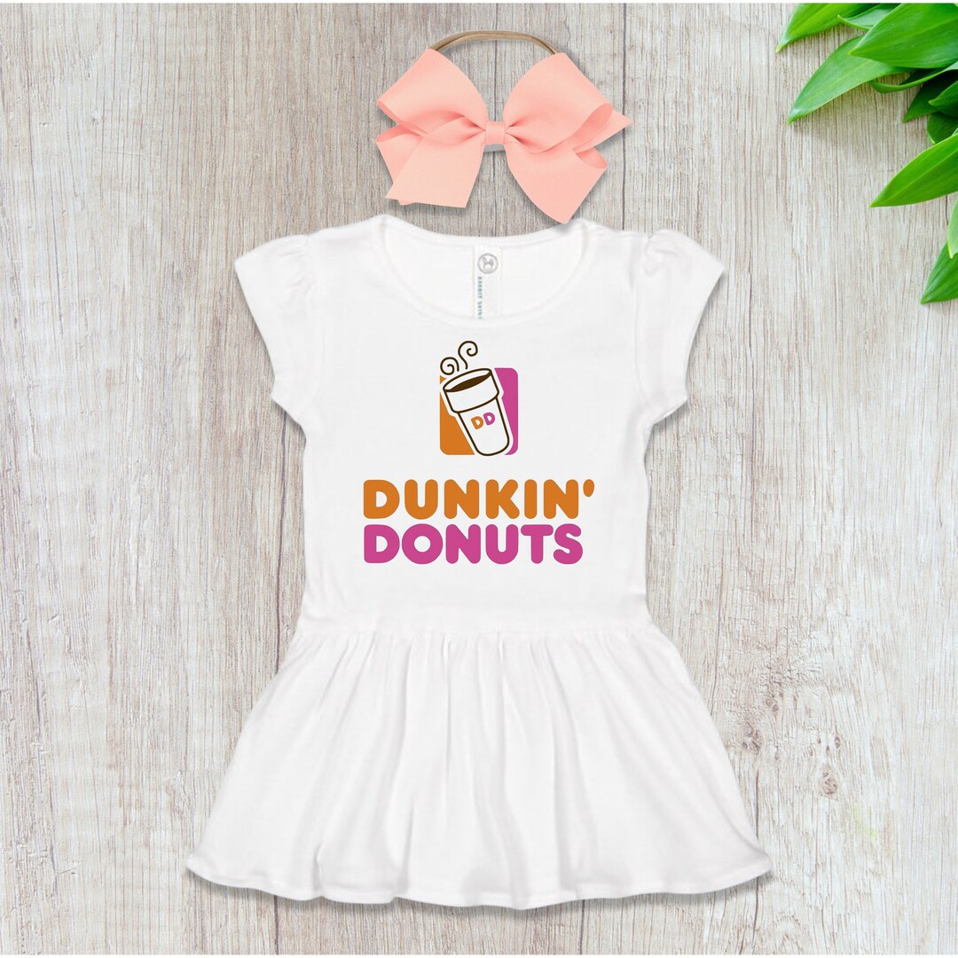 Dunkin Donuts Dress and Bow Outfit for Baby and Girls - Etsy
