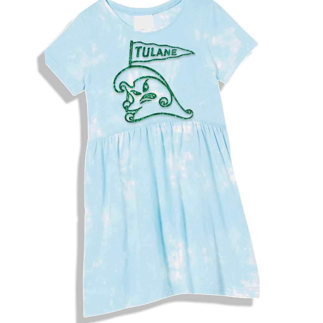 Tulane University Girls Baby Tie Dye Dress for up to 14 Years - Etsy