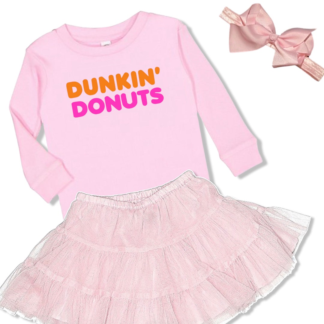 Dunkin Donuts Baby and Girl Tutu Skirt Outfit With Optional Bow - Etsy