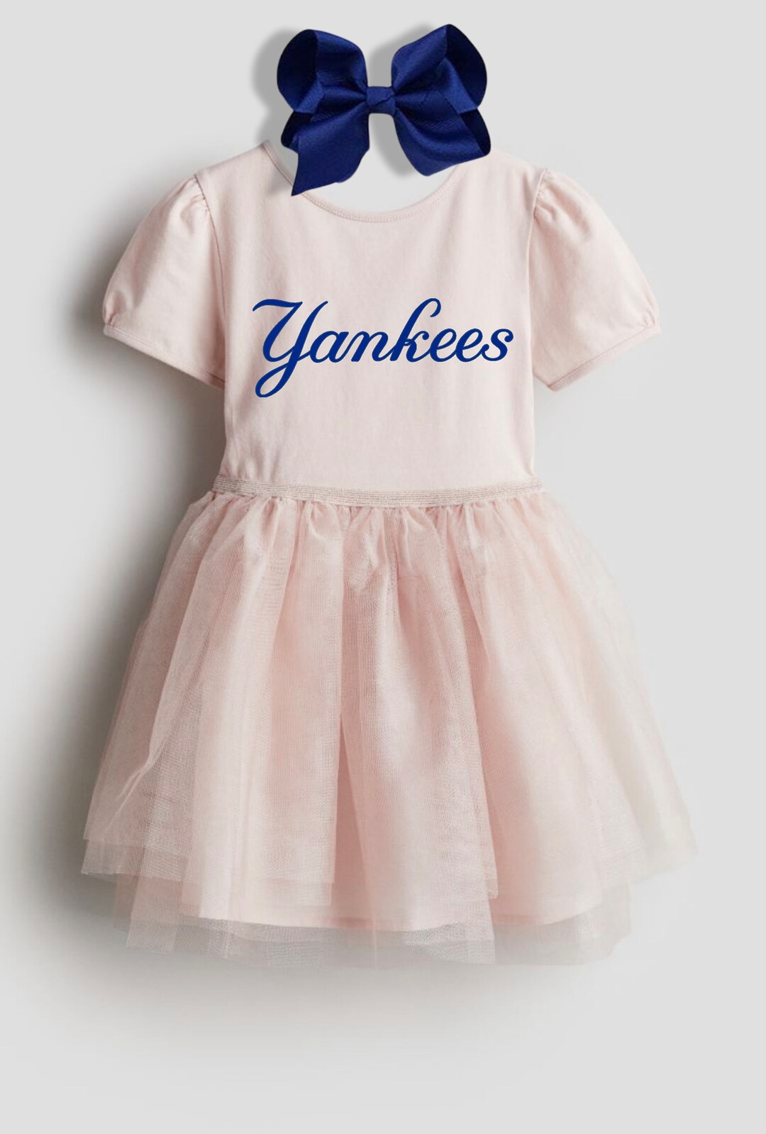 Yankees Tulle Tutu Dress and Hair Bow Set for Girls 3 Months to 10 ...
