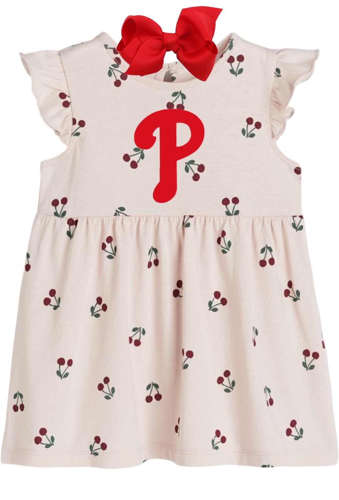 Phillies Baby & Girls Print Dress and Bow in Sizes 3 Months to 4 Years ...