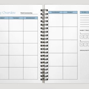 Teacher Planner 2024 2025 Weekly Overview Student Diary, Two-page ...