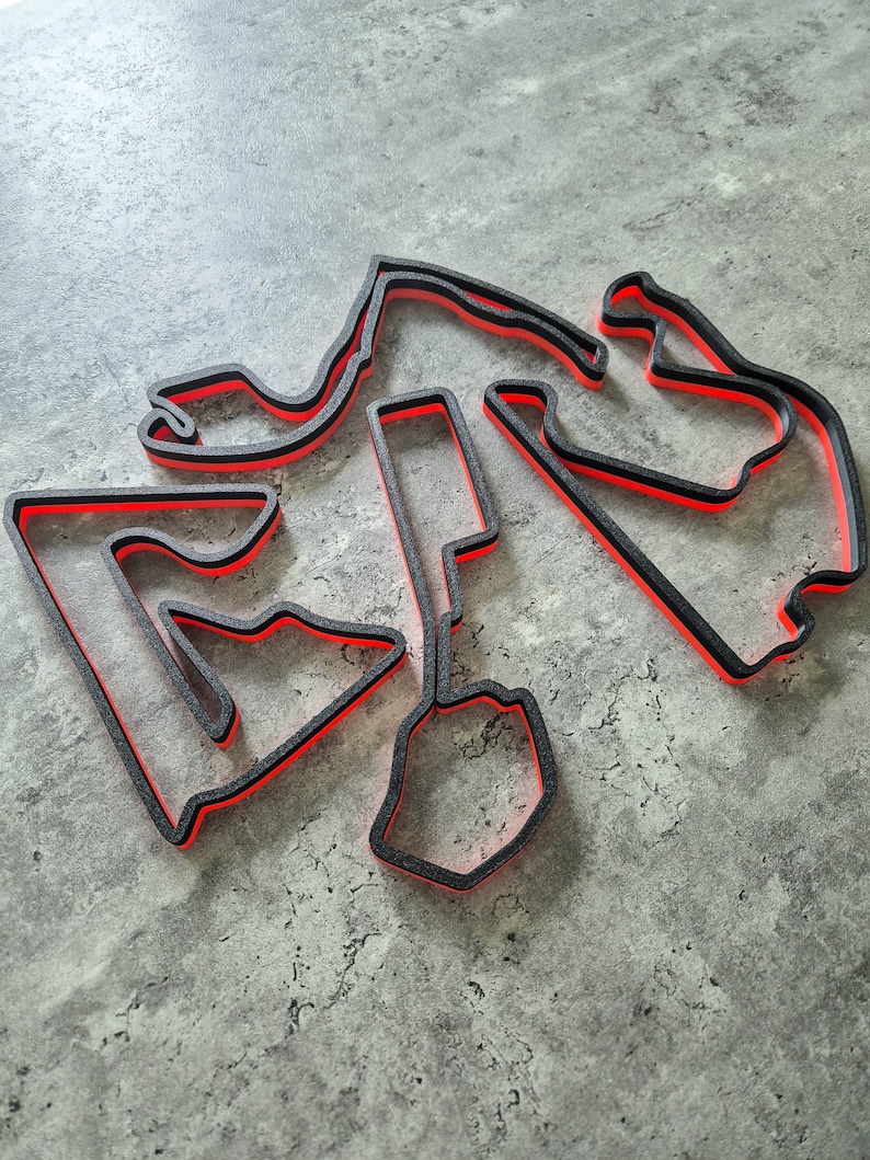 F1 2025 Grand Prix Track | Wall Art for Racing Fans | F1 Gifts | 3D ...