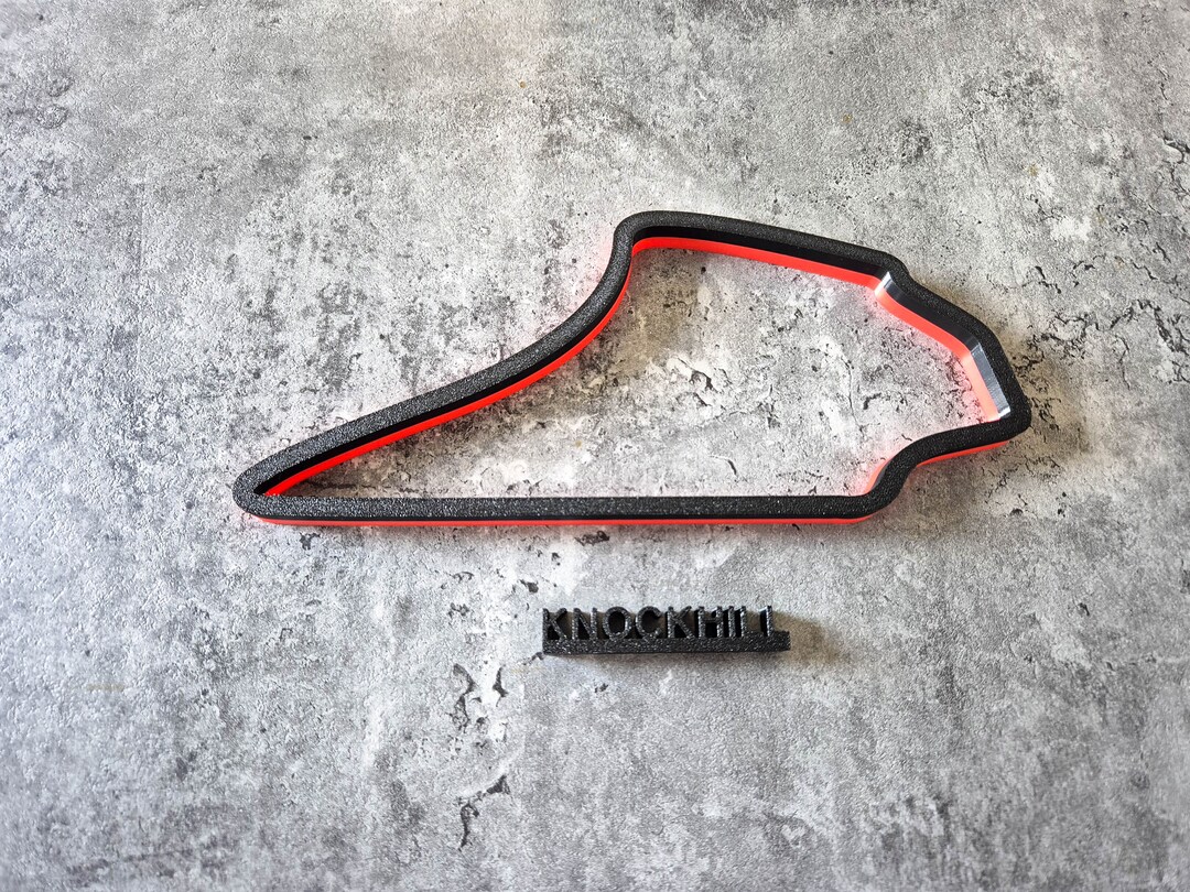 Knockhill Track Wall Art | Circuit With Track Name | Perfect for ...