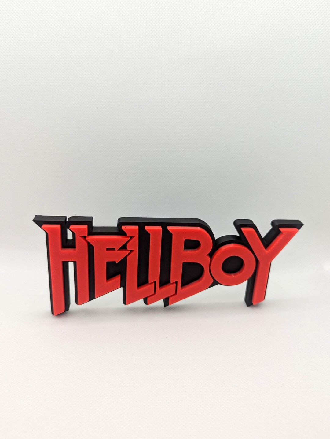 Hellboy Movie Logo 3D Printed Comic/movies Series | Wall/shelf Display ...