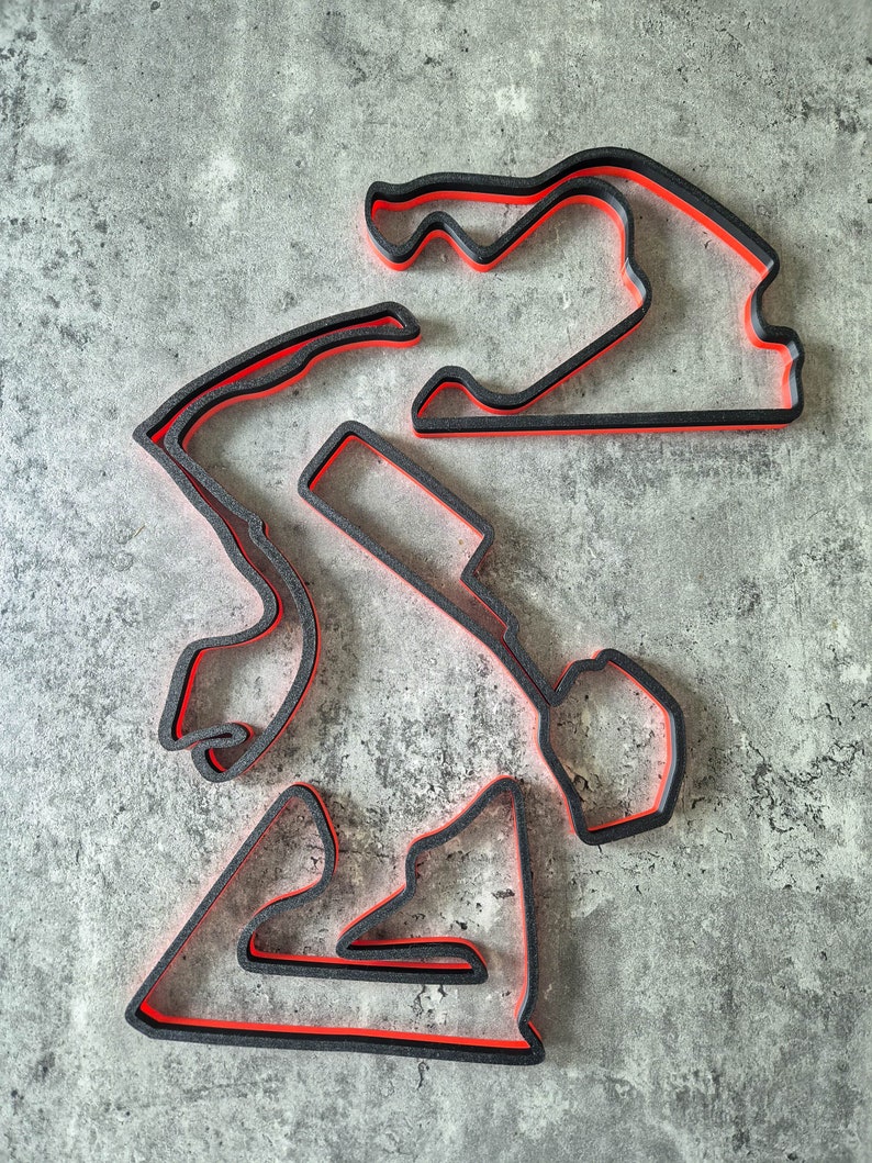 F1 2024 Circuit Tracks Wall Art Circuits With Track Names Perfect for ...