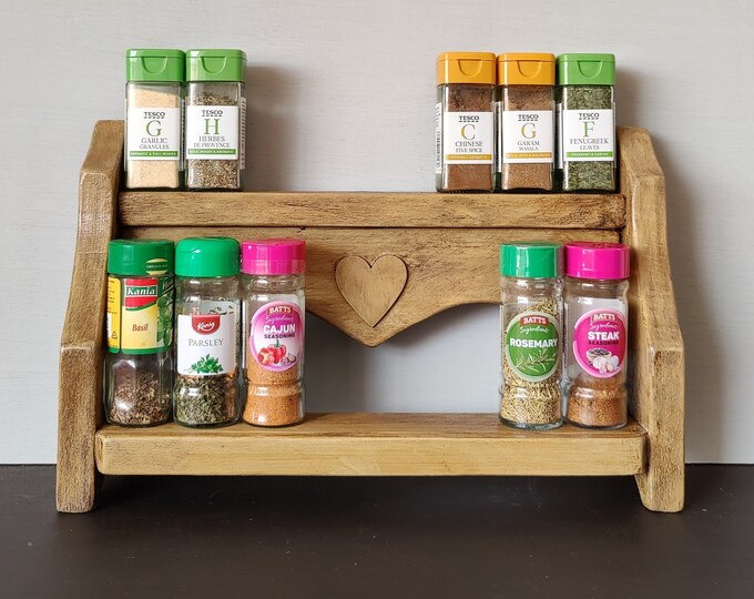 Worktop Free Standing Spice Rack Colour Options and Sizes - Etsy UK