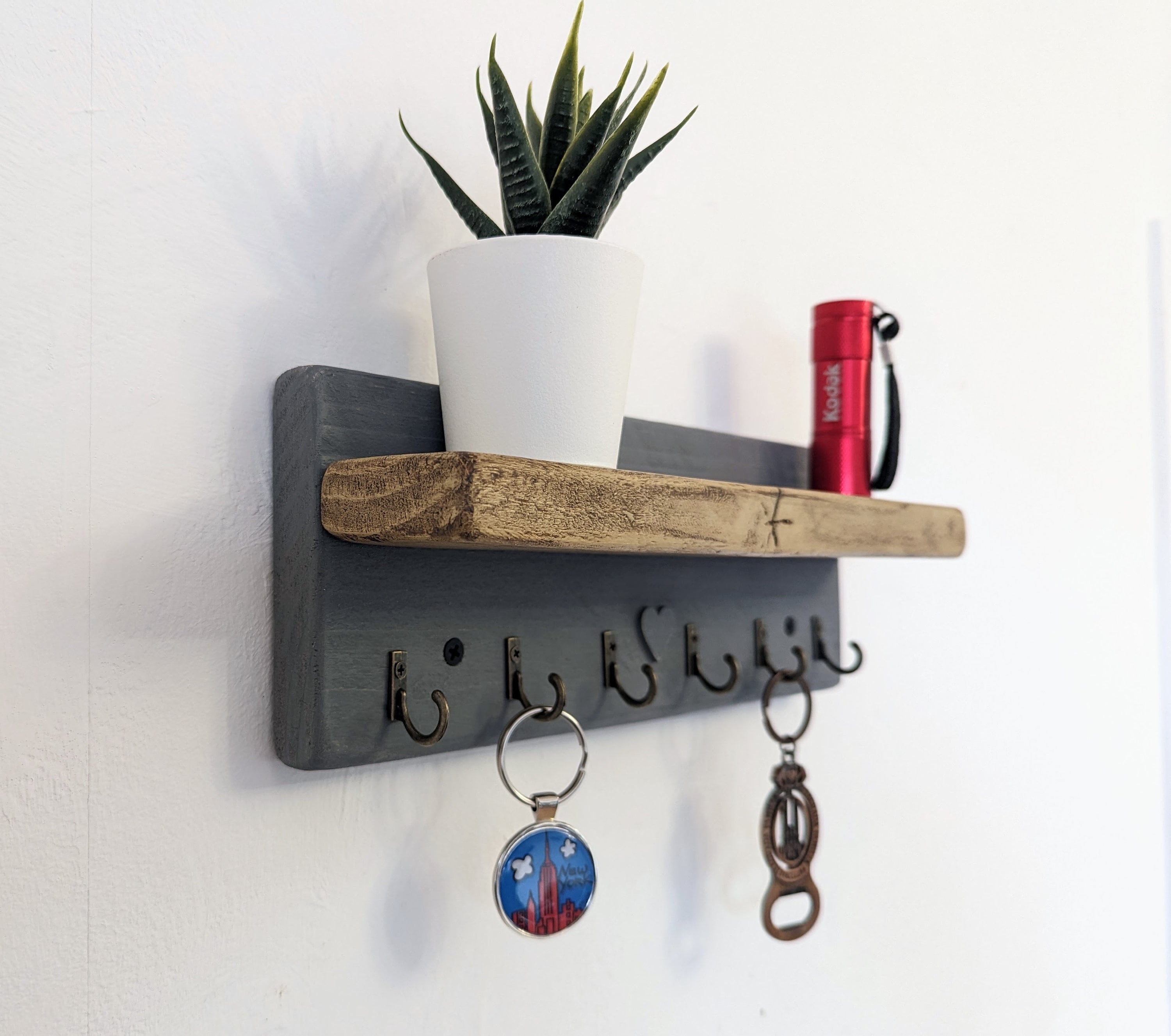 Cottage Key Holder With Hooks for Hallway / Entranceway / - Etsy UK