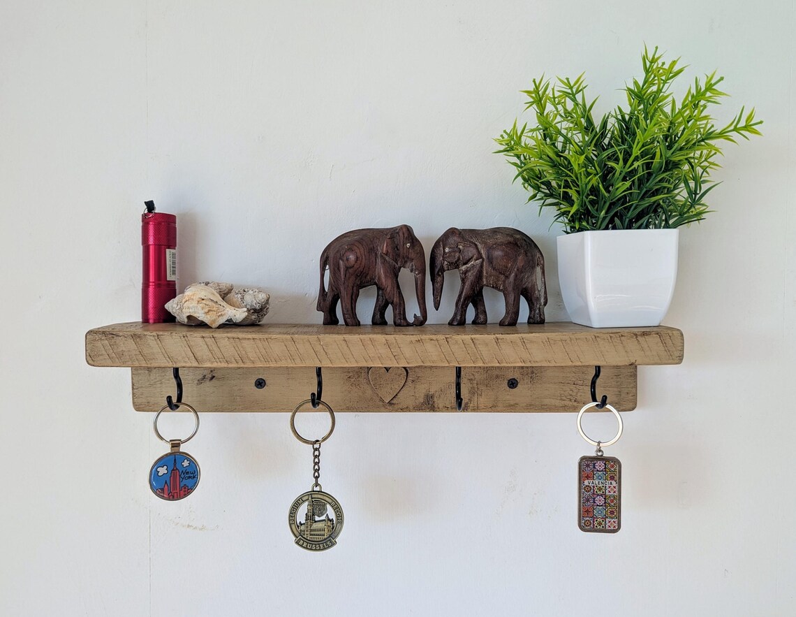 Rustic Hallway Key Holder for Hallway / Entranceway / Kitchen / Bedroom ...