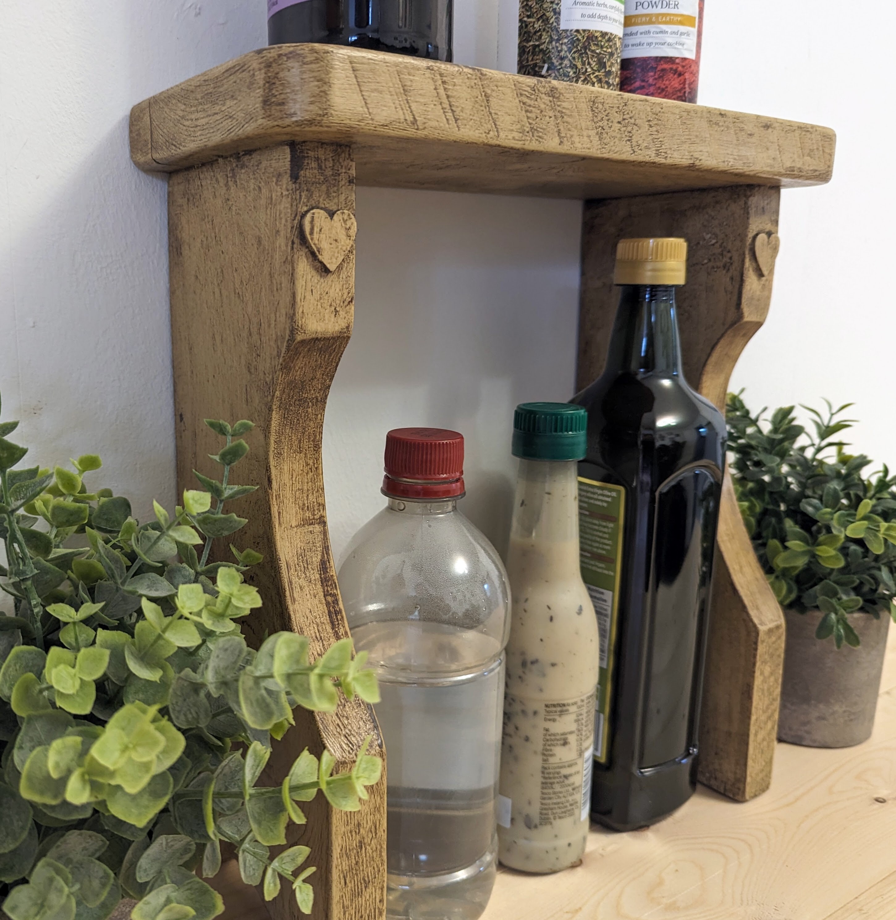 Worktop Styling Bench Organiser - Antique Pine - (0138) - Etsy UK