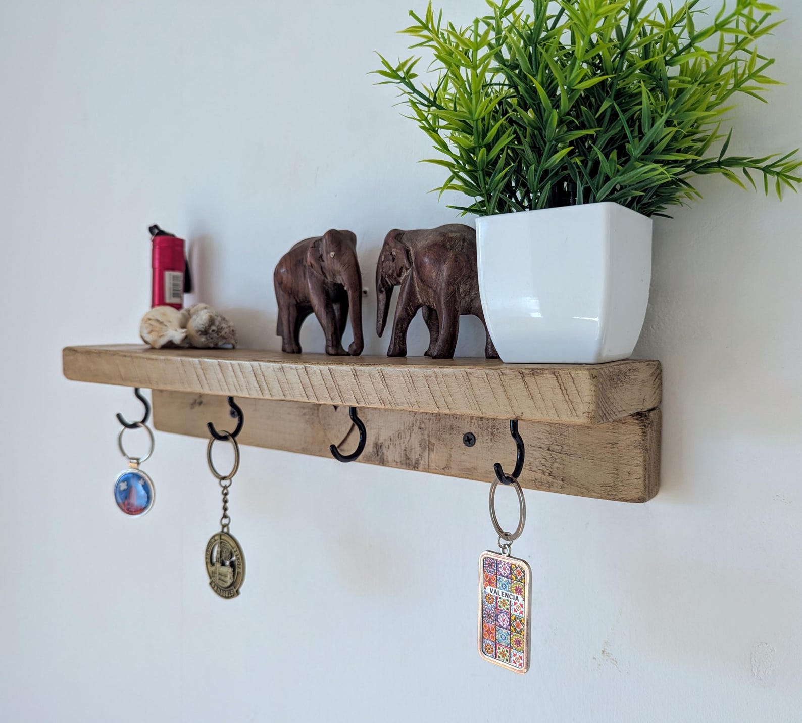Rustic Hallway Key Holder for Hallway / Entranceway / Kitchen / Bedroom ...