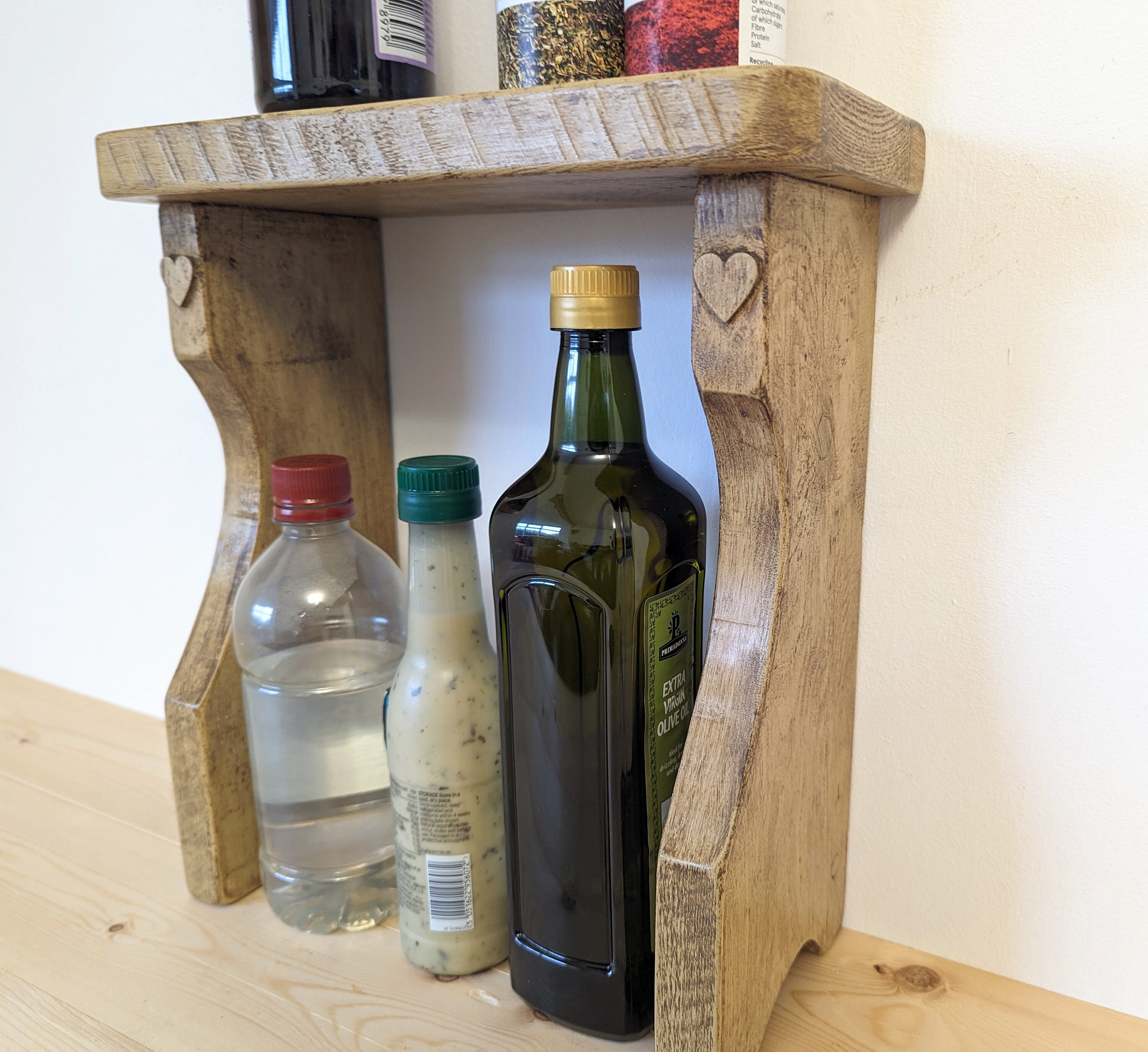 Worktop Styling Bench Organiser - Antique Pine - (0138) - Etsy UK
