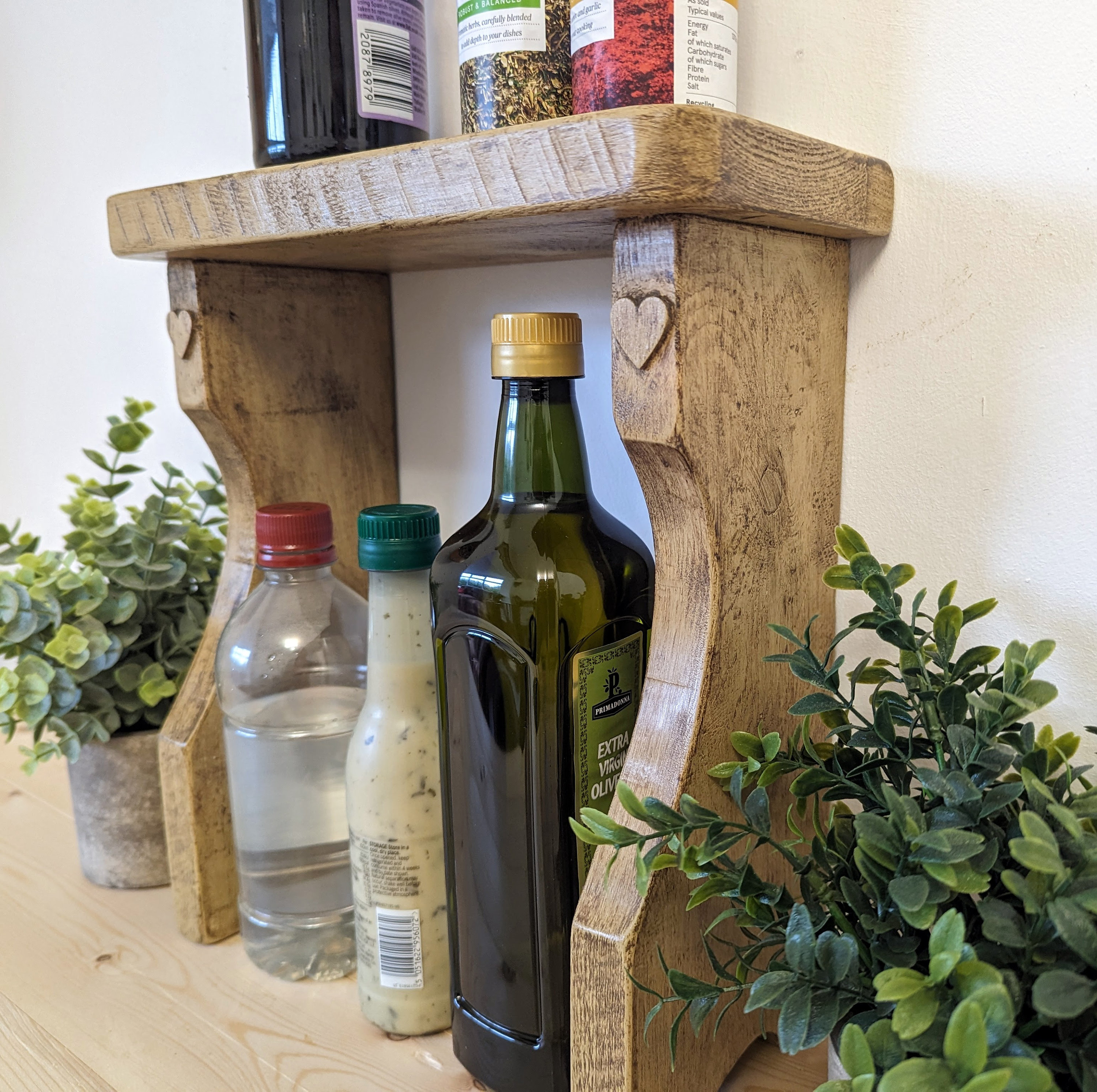 Worktop Styling Bench Organiser - Antique Pine - (0138) - Etsy UK