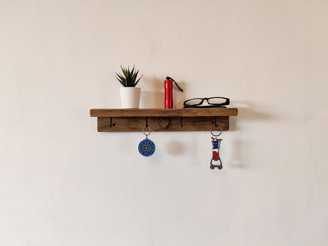 Rustic Hallway Key Holder for Hallway / Entranceway / Kitchen / Bedroom ...