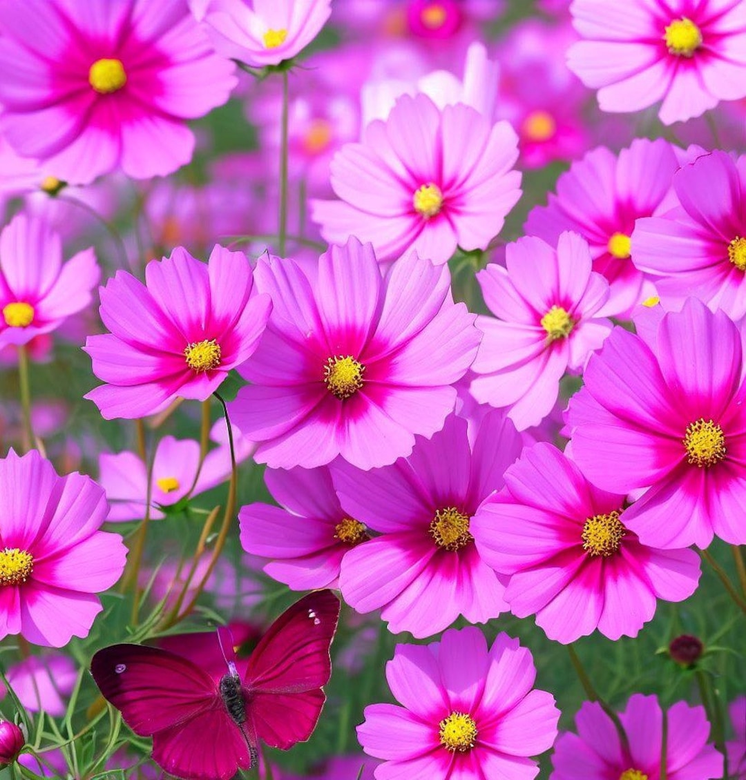 Cosmos Gloria Pink Flower Seeds 100 Ct CUT FLOWER USA - Etsy