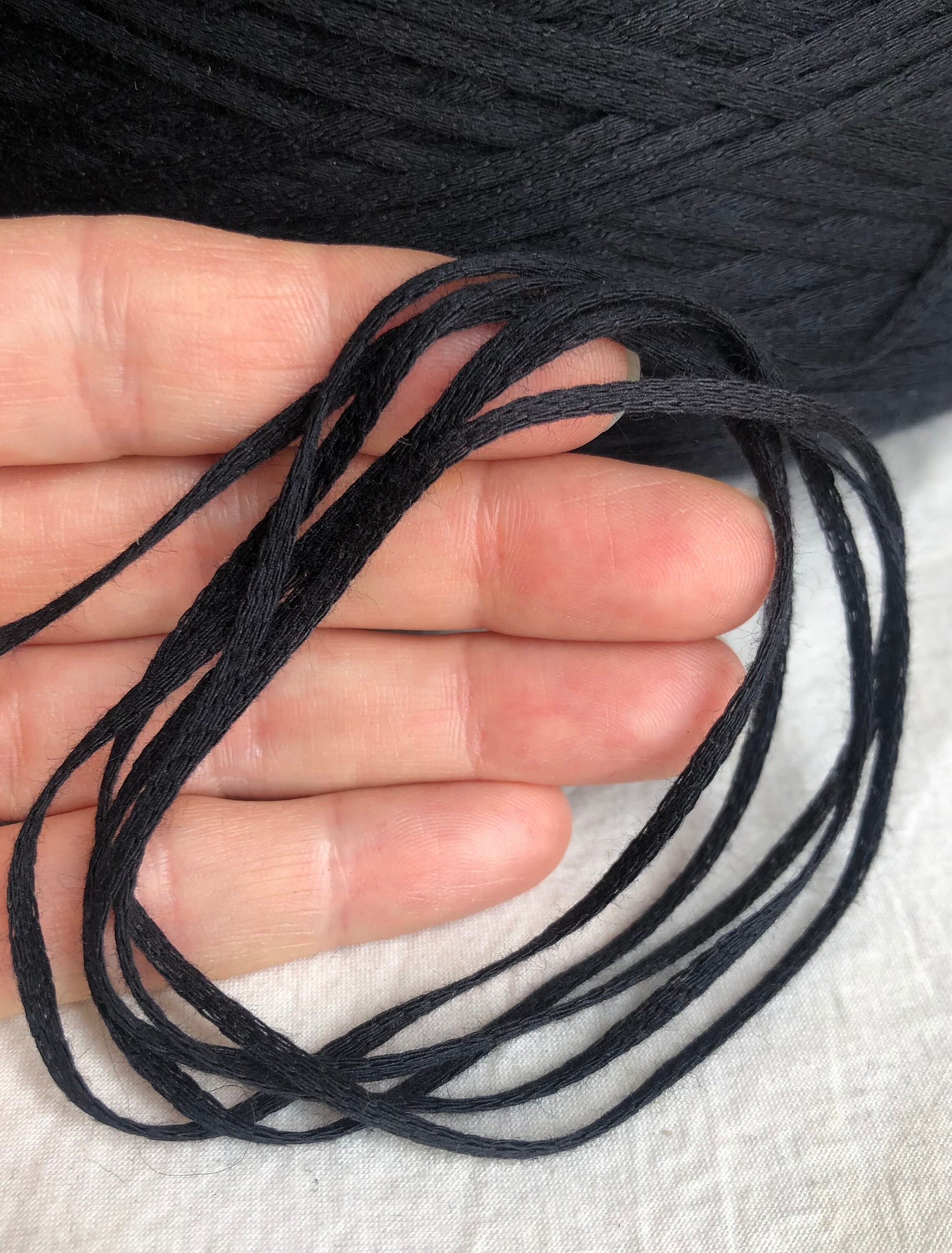 100% Cotton Tape Chainette Yarn on Cone Italian Designer Yarn - Etsy