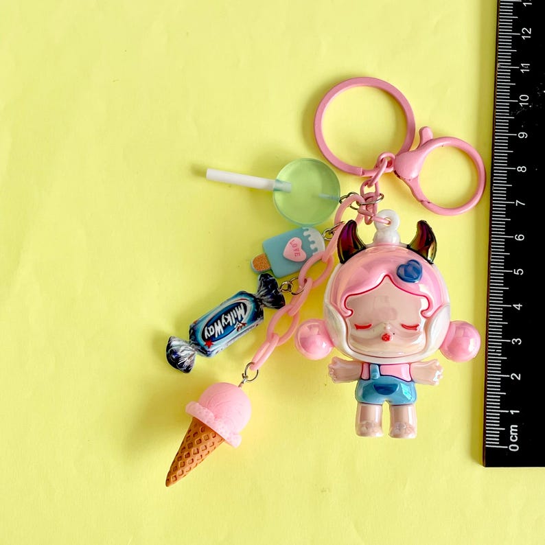 Handmade Doll Keychain – Ice Cream & Lollipop Bag Charm - Etsy