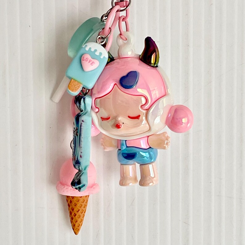 Handmade Doll Keychain – Ice Cream & Lollipop Bag Charm - Etsy