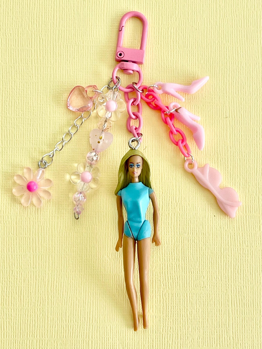 Vintage Malibu Barbie Keychain – Upcycled Bag Charm - Etsy