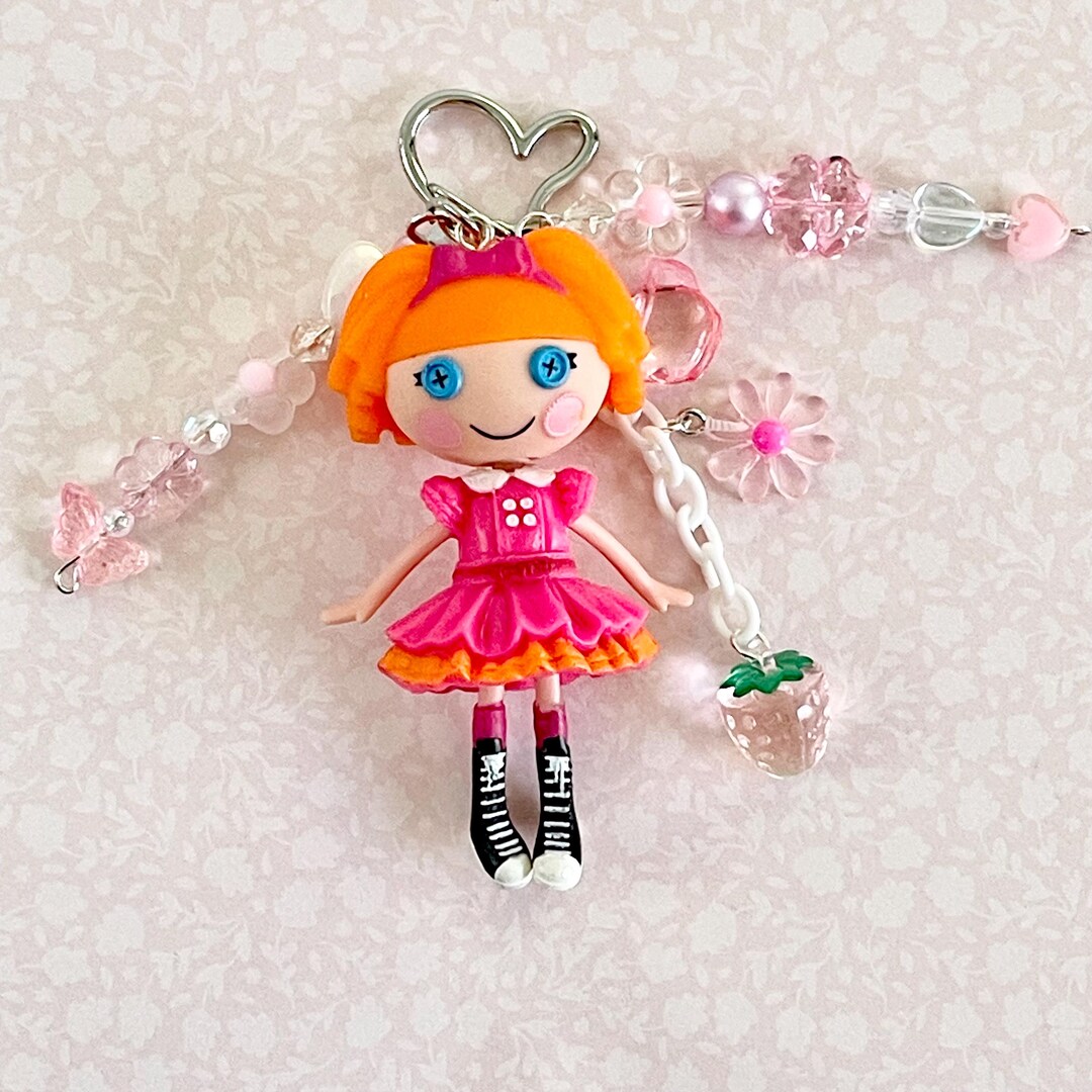 Vintage Lalaloopsy Doll Keychain: Handmade Beaded Bag Charm - Etsy