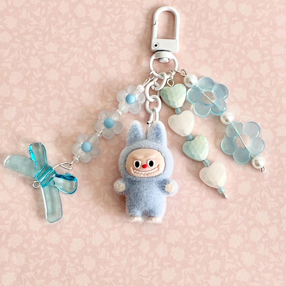 Cute Mini Handmade Labubu Monster Bag Charm - Keychain - Gift Idea ...