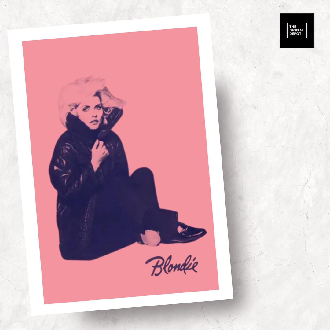 Blondie Inspired Illustration Call Me Print Music Wall Art Graphic Pop ...