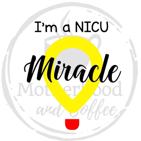 NICU Miracle cmn Balloon nicu SVG Cut File Silhouette | Etsy