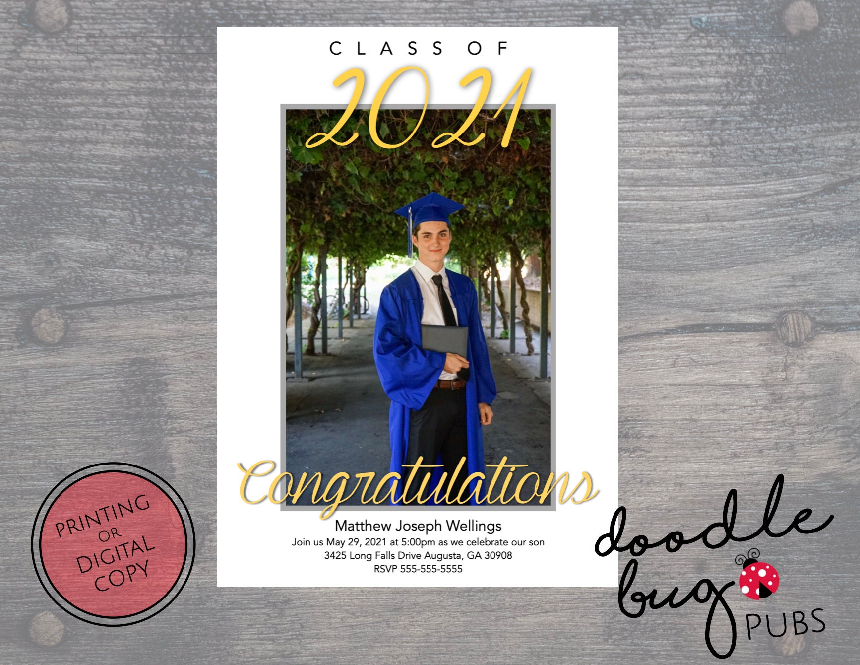 Class of 2021 Graduation Party Digital Copy or Printing - Etsy UK