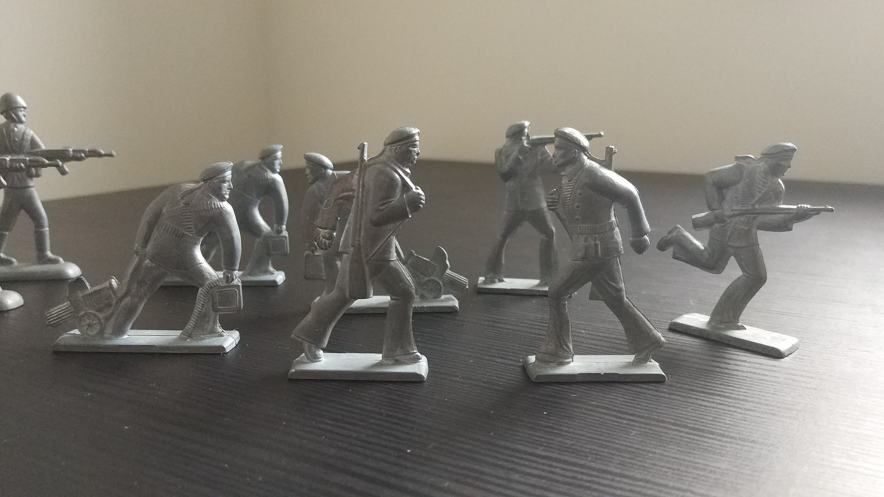 Rare Vintage Soviet Metal Soldiers - 54 Mm 1/32 Miniatures - 1968 Make ...