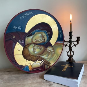 Icon of the Lamentation of Christ /pieta/handpainted Icon - Etsy UK