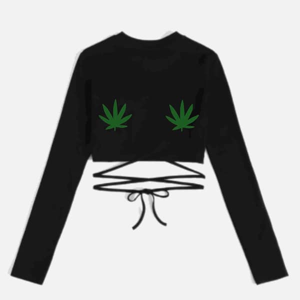 Weed Crop Top - Etsy