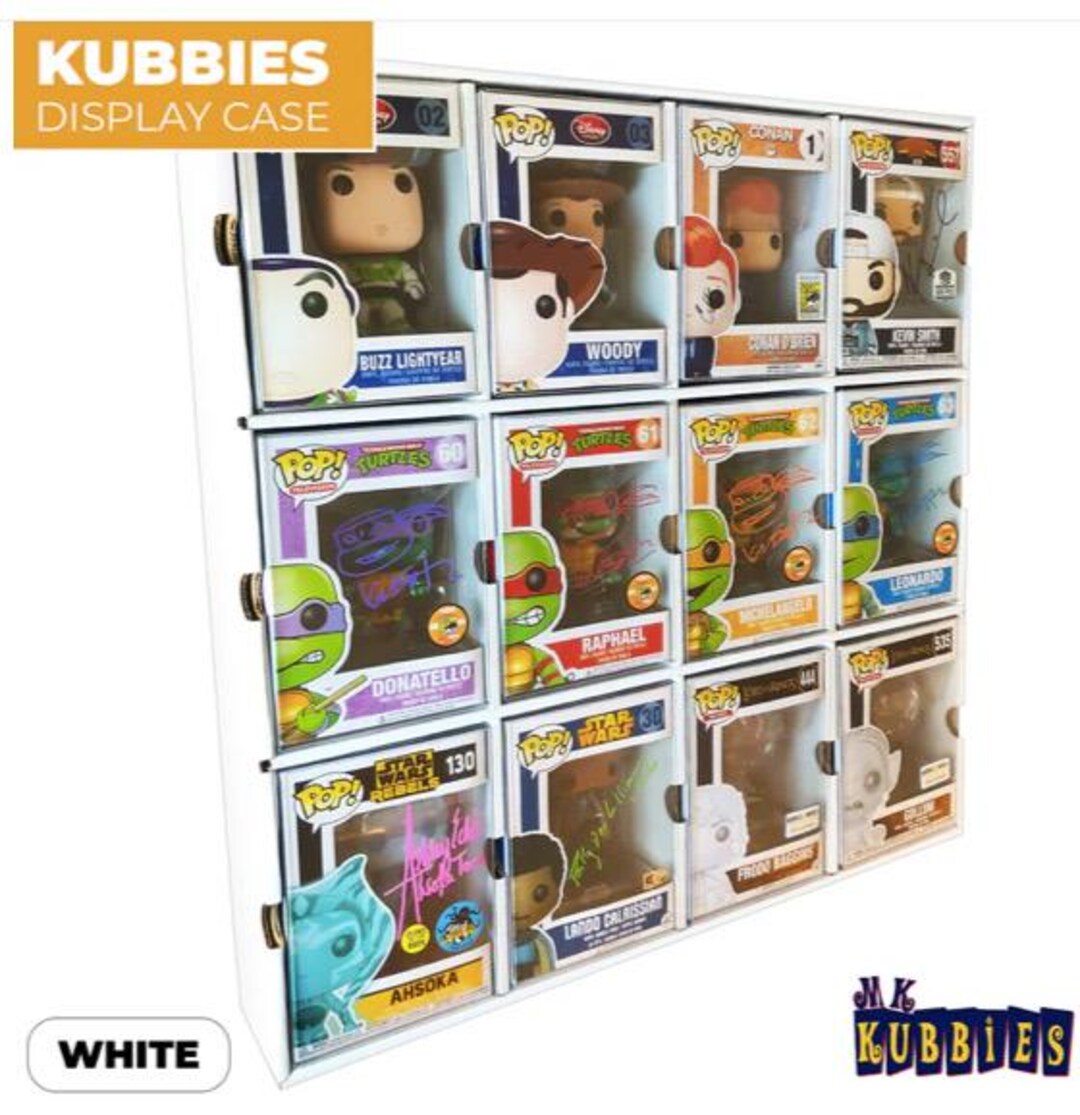 Funko Pop Display Case by Mk Kubbies 4- PACK Holds 48+ Pops - Etsy