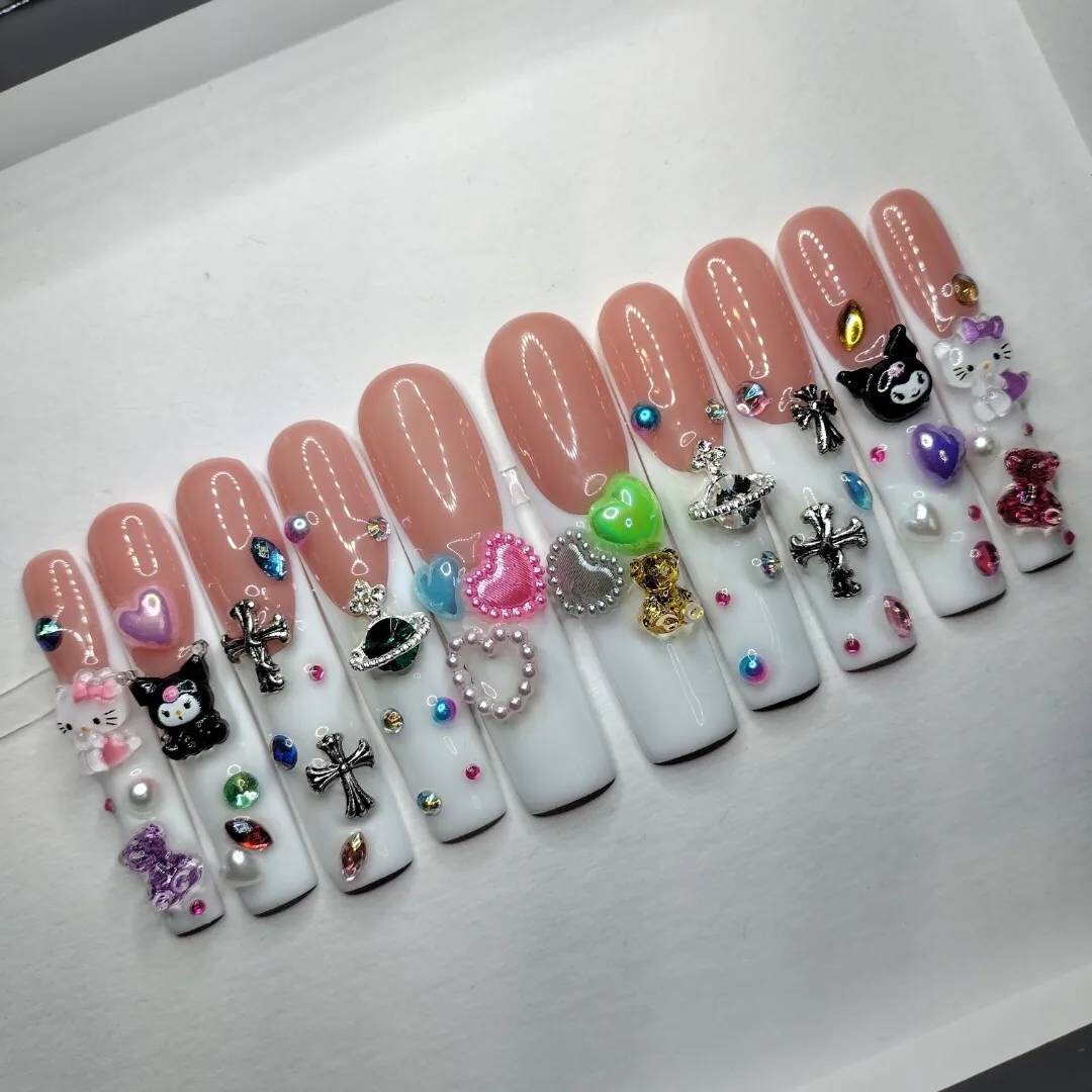 Xl/xxl/3xl/duck/read Description Junk Nails/mix Match/trendy Nails/gel ...