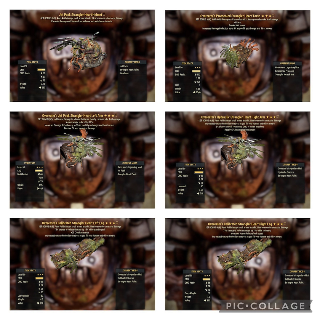 Fallout 76 Strangler Heart Power Armor Set on Your Choice - Etsy Australia