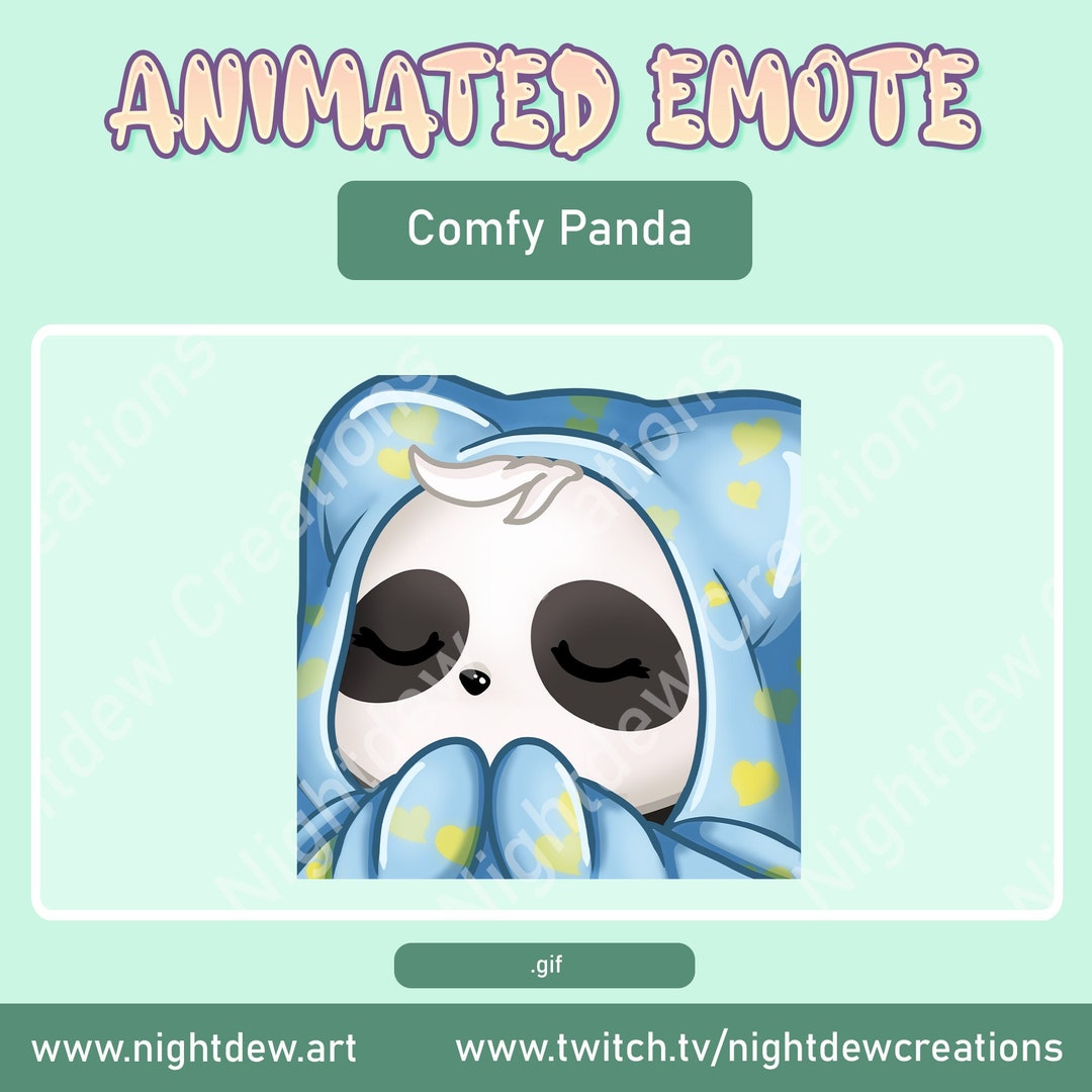 ANIMATED Comfy Panda Emote | Twitch Emote | Youtube Emote | Discord ...