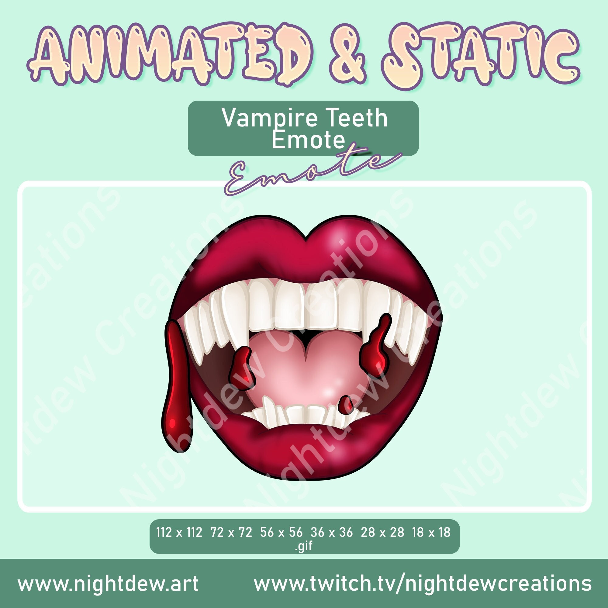 Cartoon Vampire Fangs