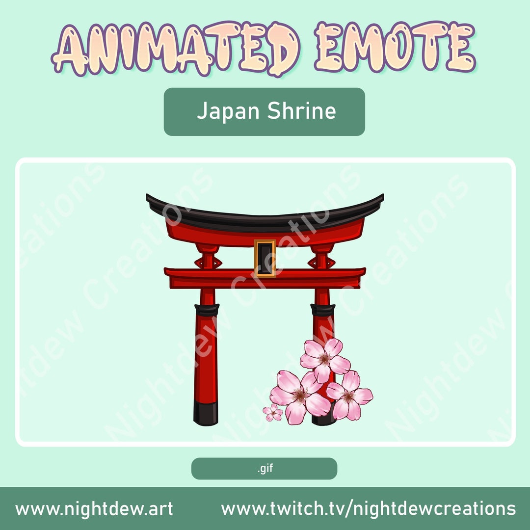 ANIMATED Shinto Shrine Emote | Twitch Emote | Emote | Animated Emote - Etsy