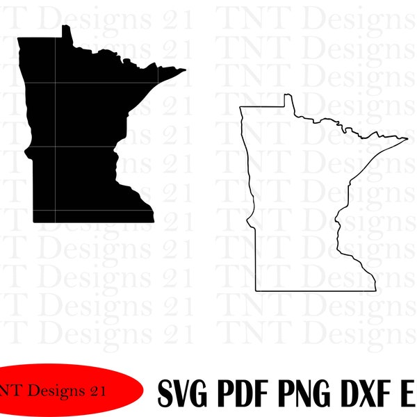 Outline of Minnesota Png - Etsy