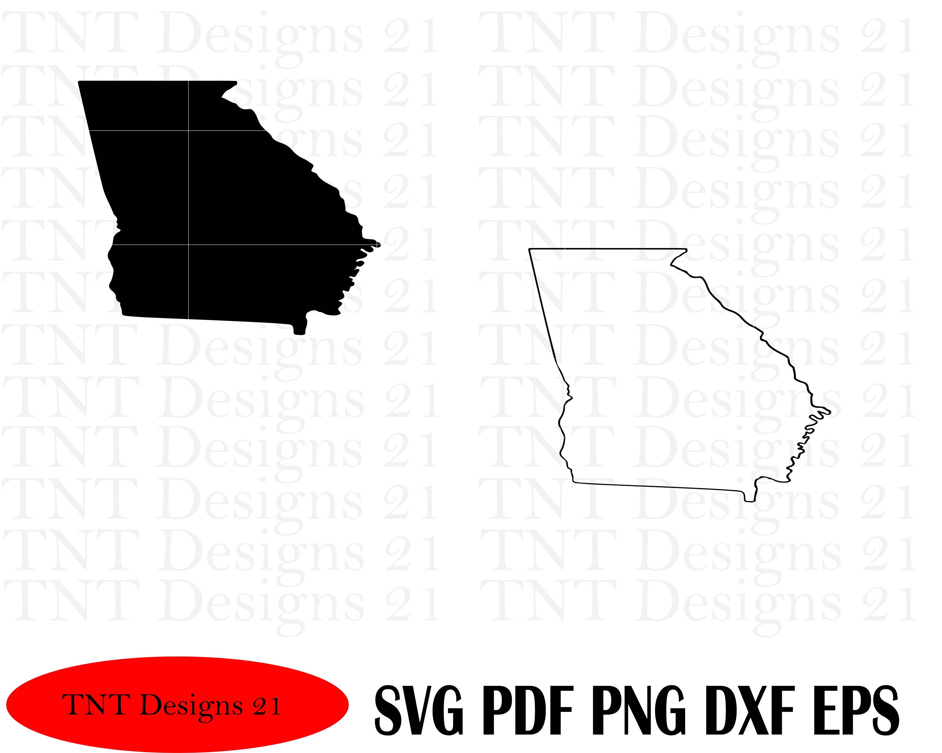 Georgia State Outline, Georgia, State of Georgia, State of GA SVG ...