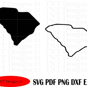 South Carolina State Outline, South Carolina, State of South Carolina ...