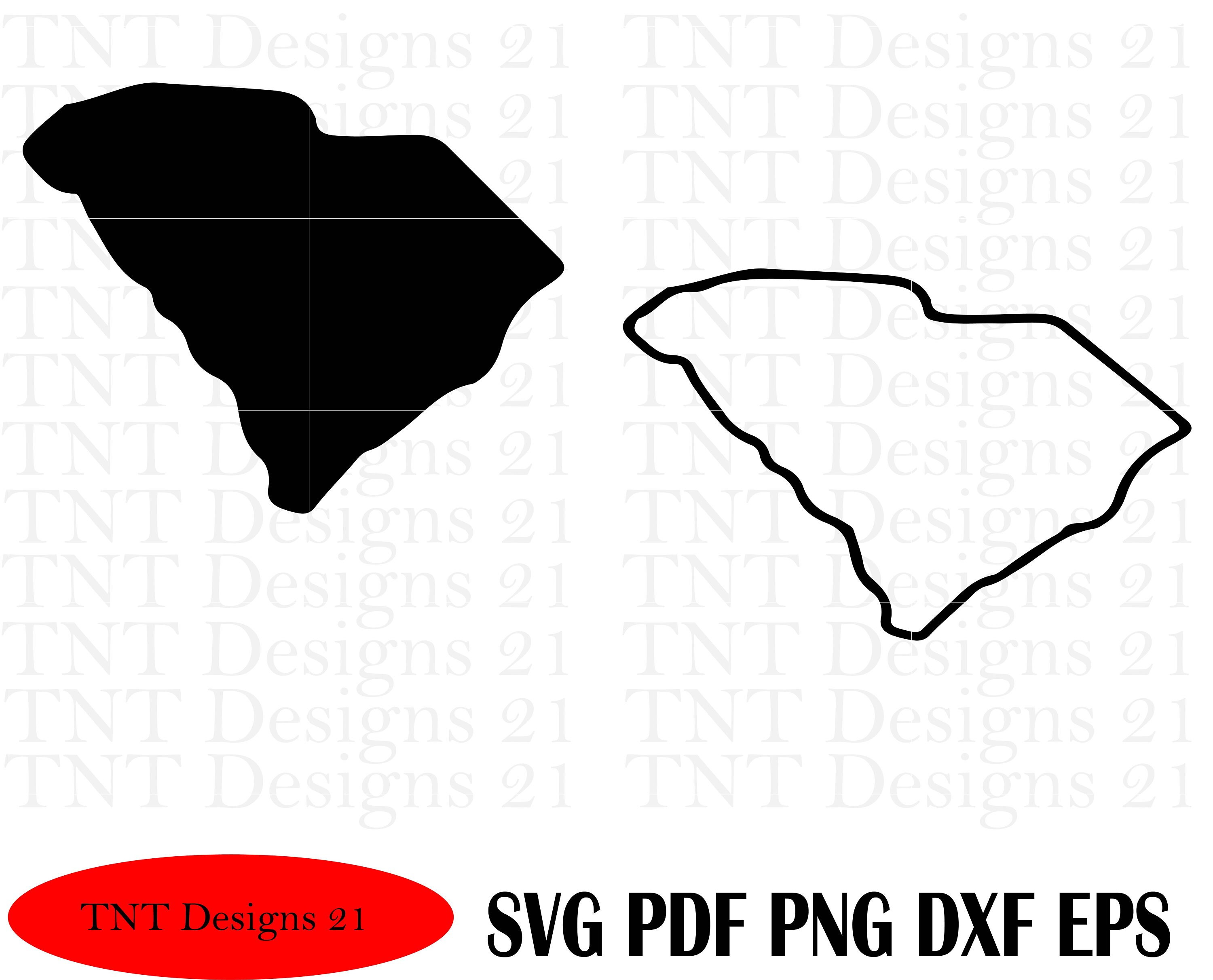 South Carolina State Outline, South Carolina, State of South Carolina ...